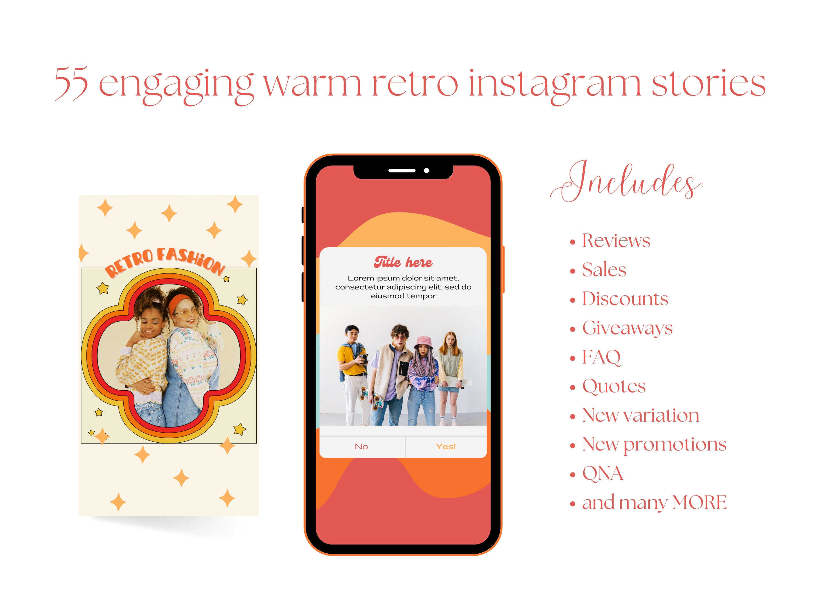 Retro Instagram Story Template 70s Instagram Story Ideas 90s Instagram ...