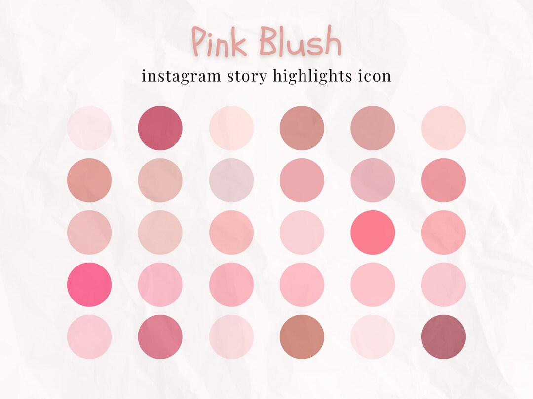 Pink Blush Instagram Story Highlights Icons Minimal and Simple ...
