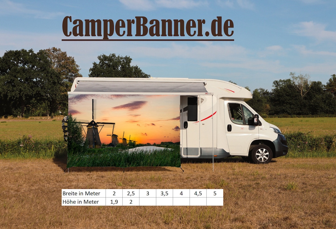 Motorhome Banners Motorhome Caravan Camping Privacy Screen Sun ...