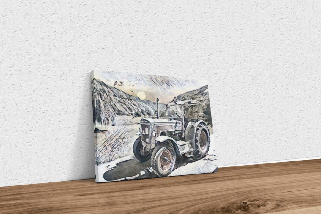 Hanomag Robust Line Drawing Poster Stretcher Frame - Etsy