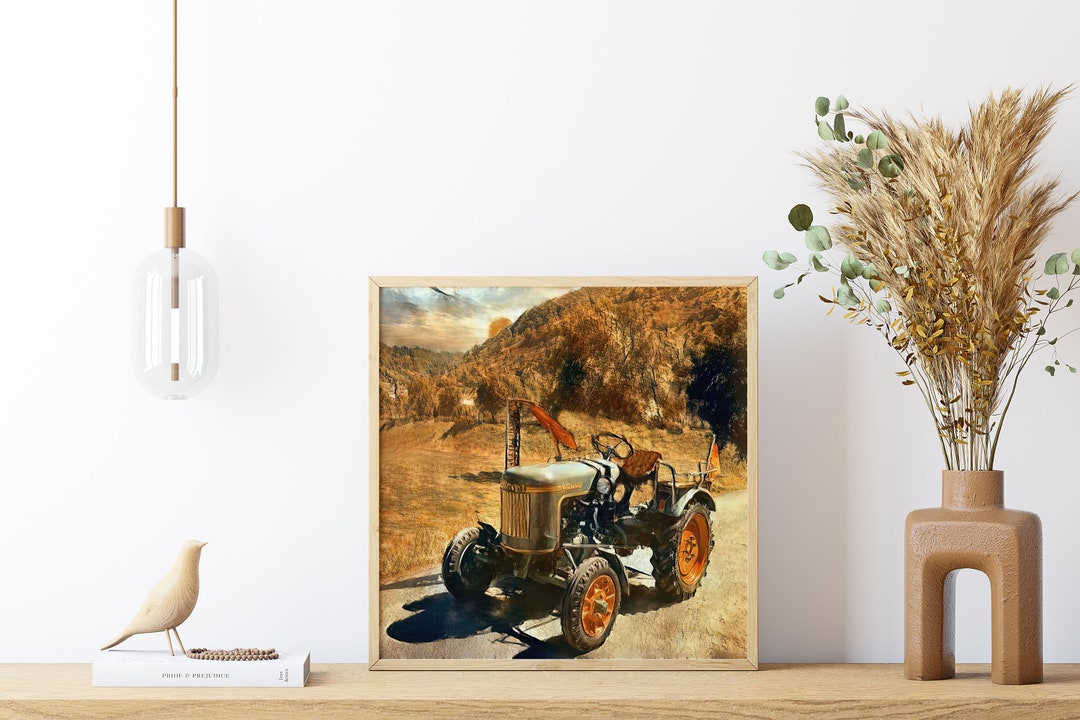 Fendt Dieselross Sepia Style Poster Stretcher Frame - Etsy