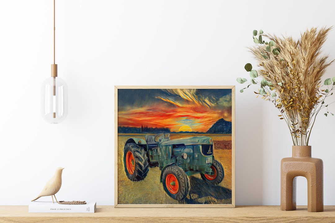 Deutz D50 D5005 D5505 Edvard Munch Style Poster Keilrahmen - Etsy.de
