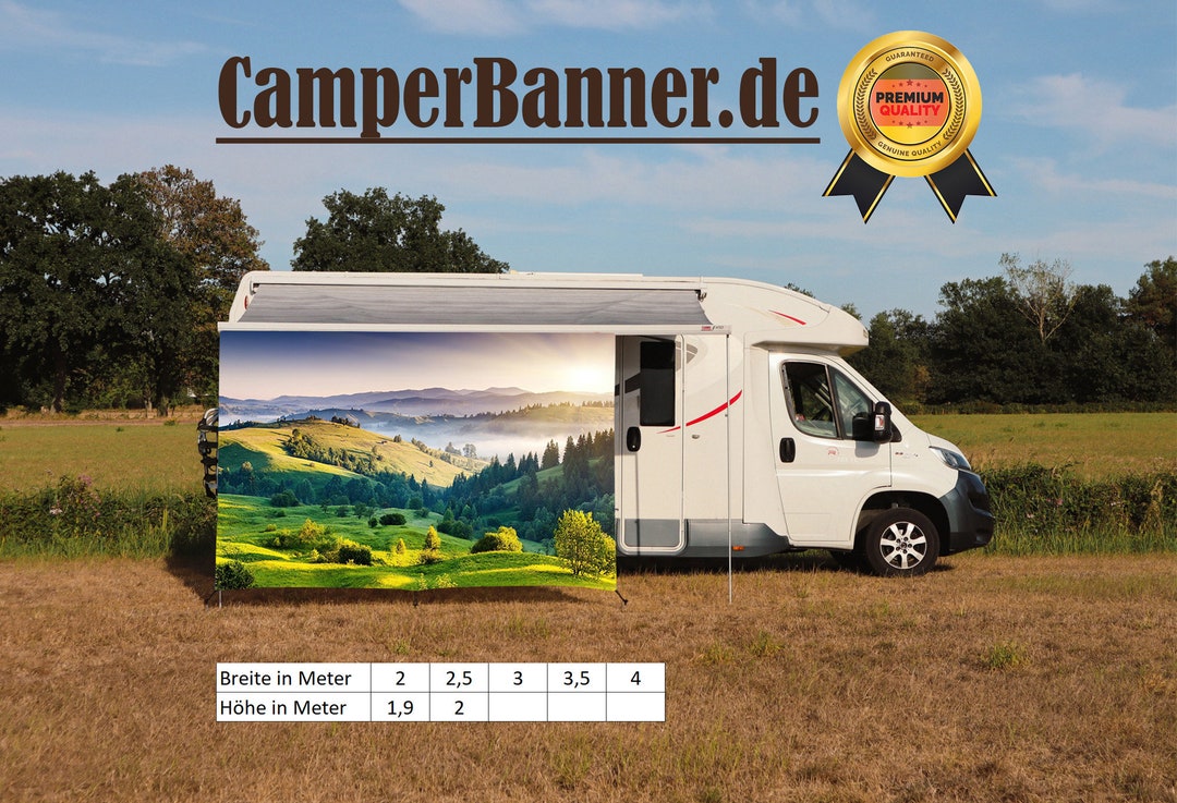RV Banner Camper Caravan Camping Privacy Privacy Protection Sun ...