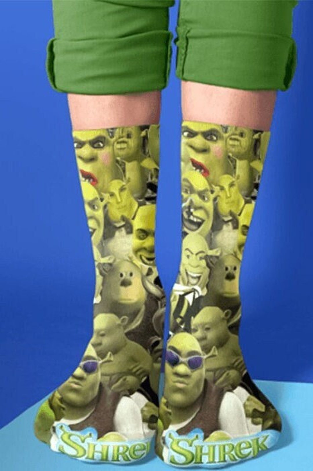 Shrek Socks Shrek Apparel Funny Socks Shrek Fun Gift - Etsy