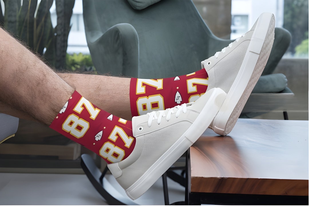 Taylor Swift & Travis Kelce Inspired Socks Set Swift 87 and Kelce 87 ...