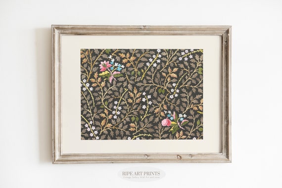 PRINTABLE Vintage Pattern Textile Wall Art Antique Tapestry - Etsy