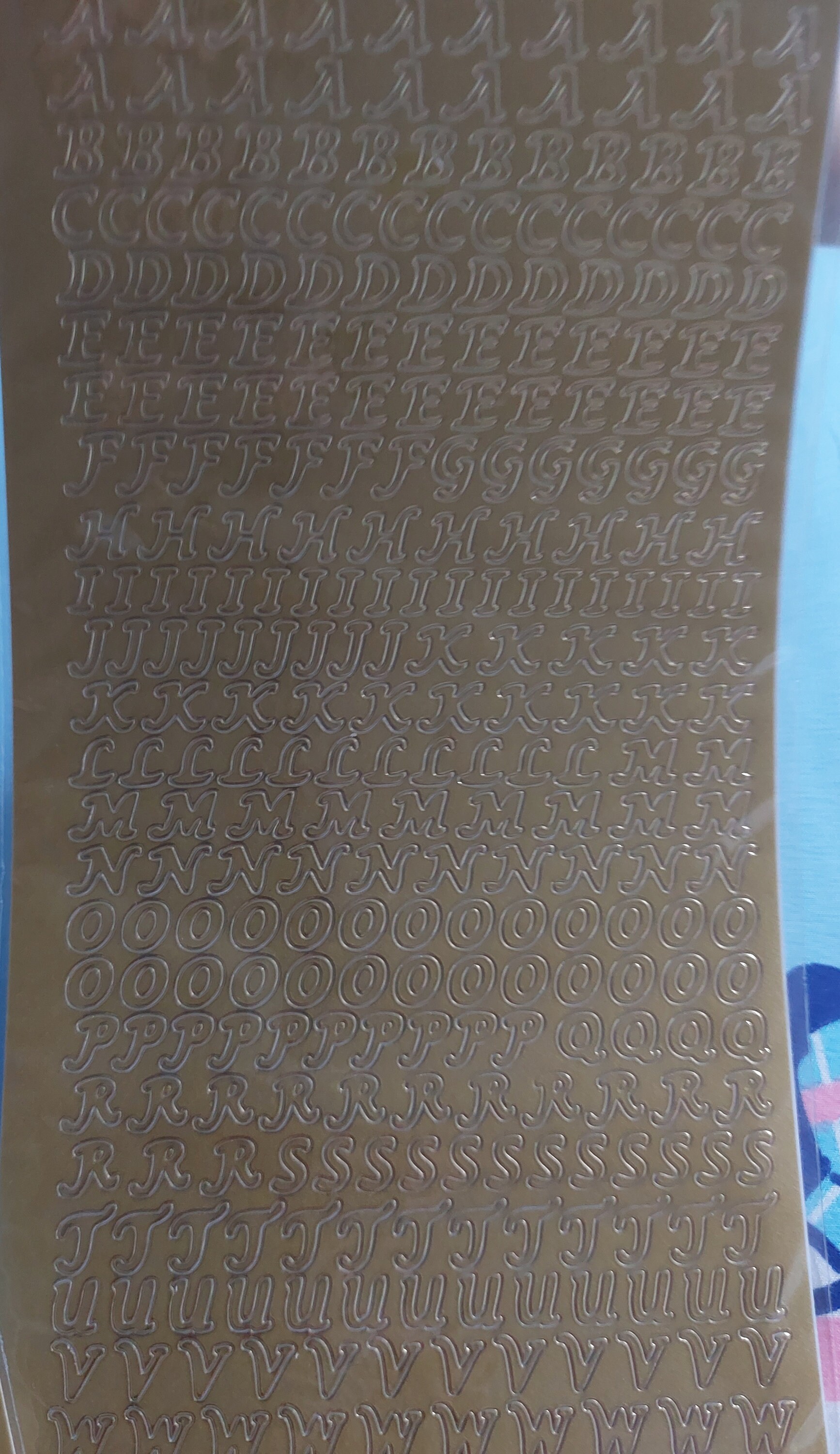 Gold or Silver Alphabet Number Diy Stickers - Etsy