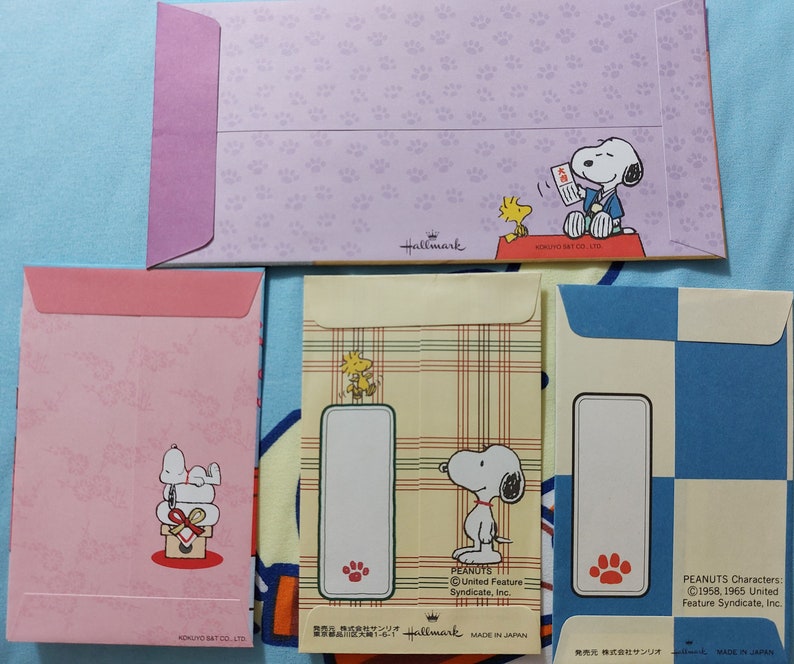 Snoopy & His Friends Packet Mini Envelopes Treasures Pattern - Etsy