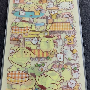 Cartoon Pochacco Cinnamoroll Purin Melody PET Stickers - Etsy