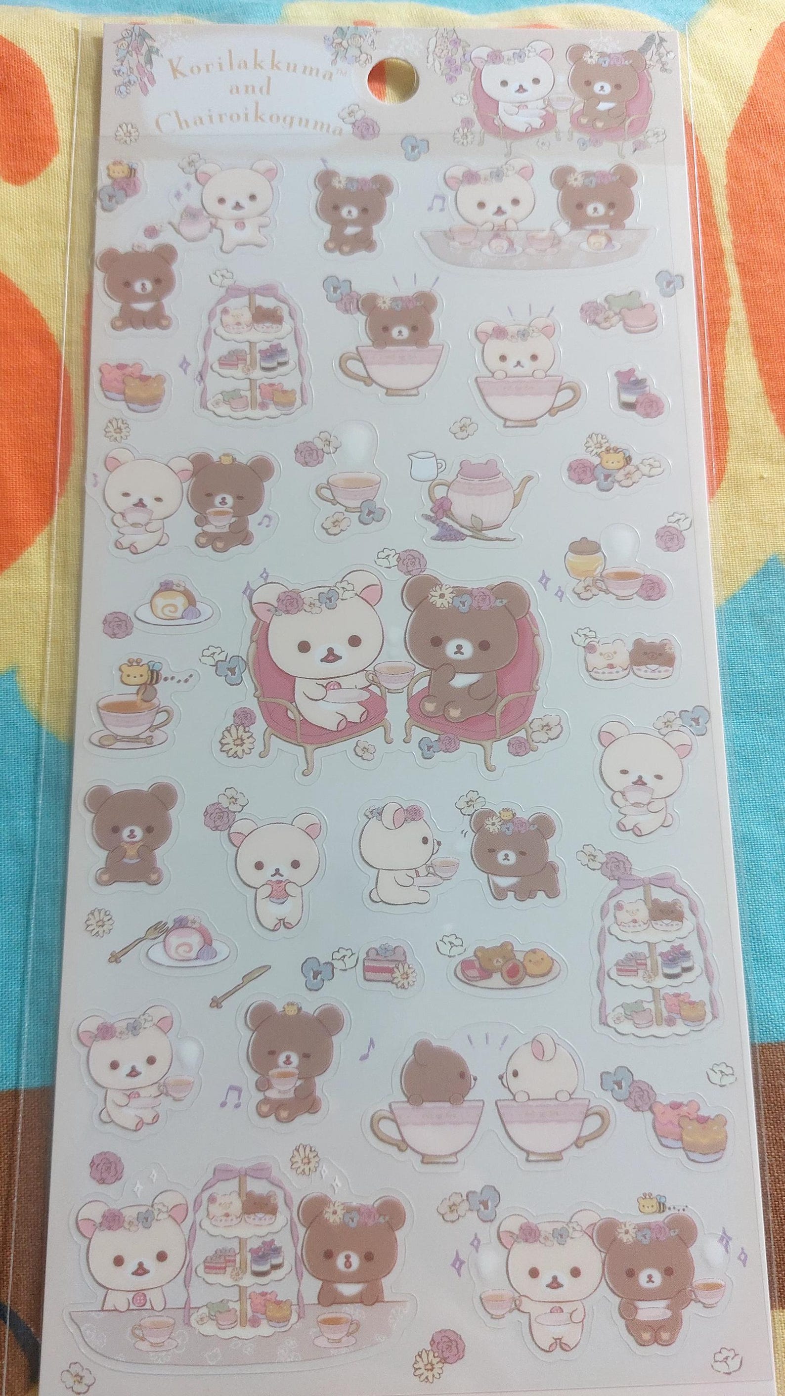 Rilakkuma Sleeping Relaxing Shiny Ocean Pattern Stickers - Etsy
