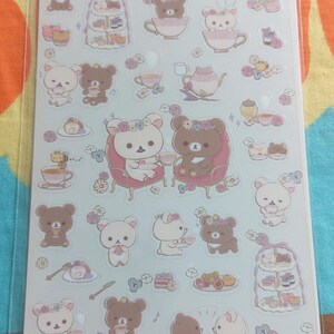 Rilakkuma Sleeping Relaxing Shiny Ocean Pattern Stickers - Etsy