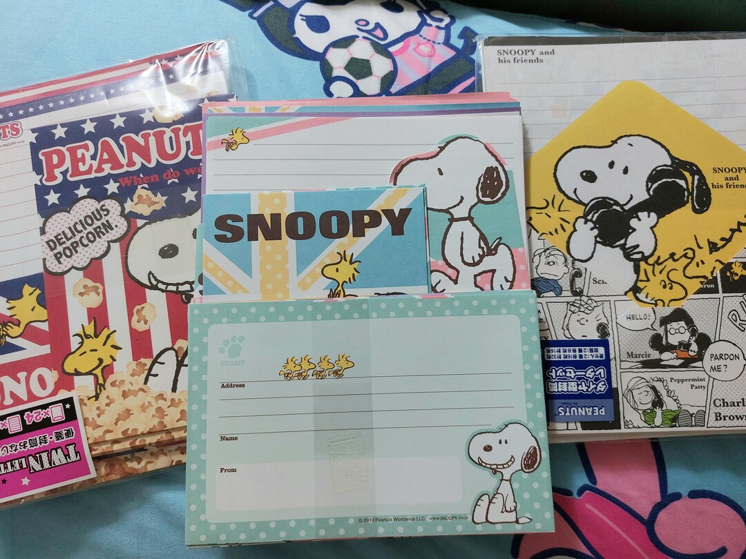 Music Love Letter - Snoopy & His Friends Letter Set - Etsy