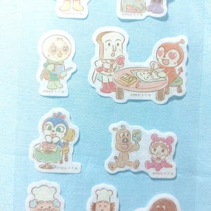 Anpanman and His Friends Paper Stickers - Etsy