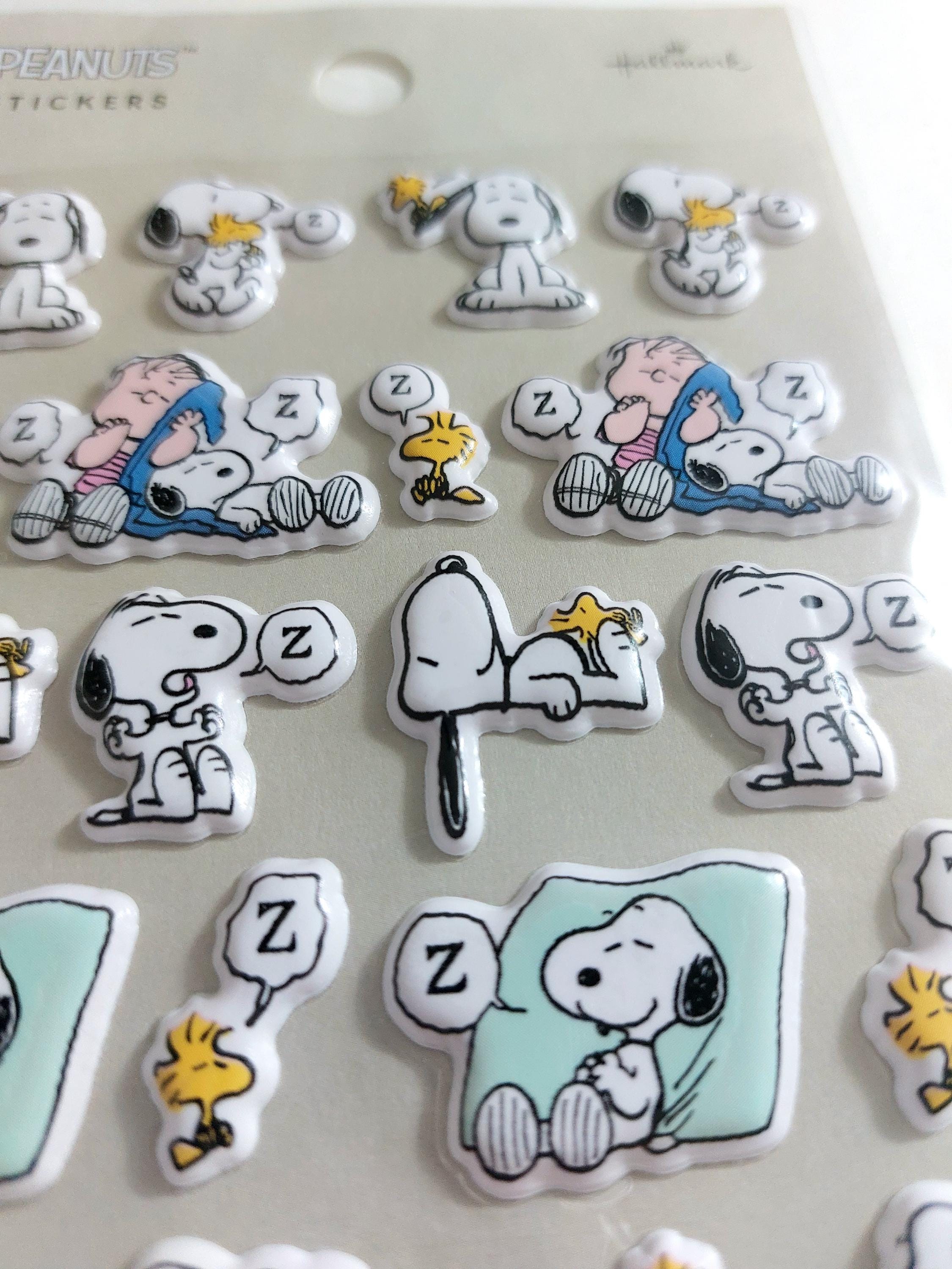 Snoopy & His Friends Marshmallow Sleeping Design Stickers - Etsy