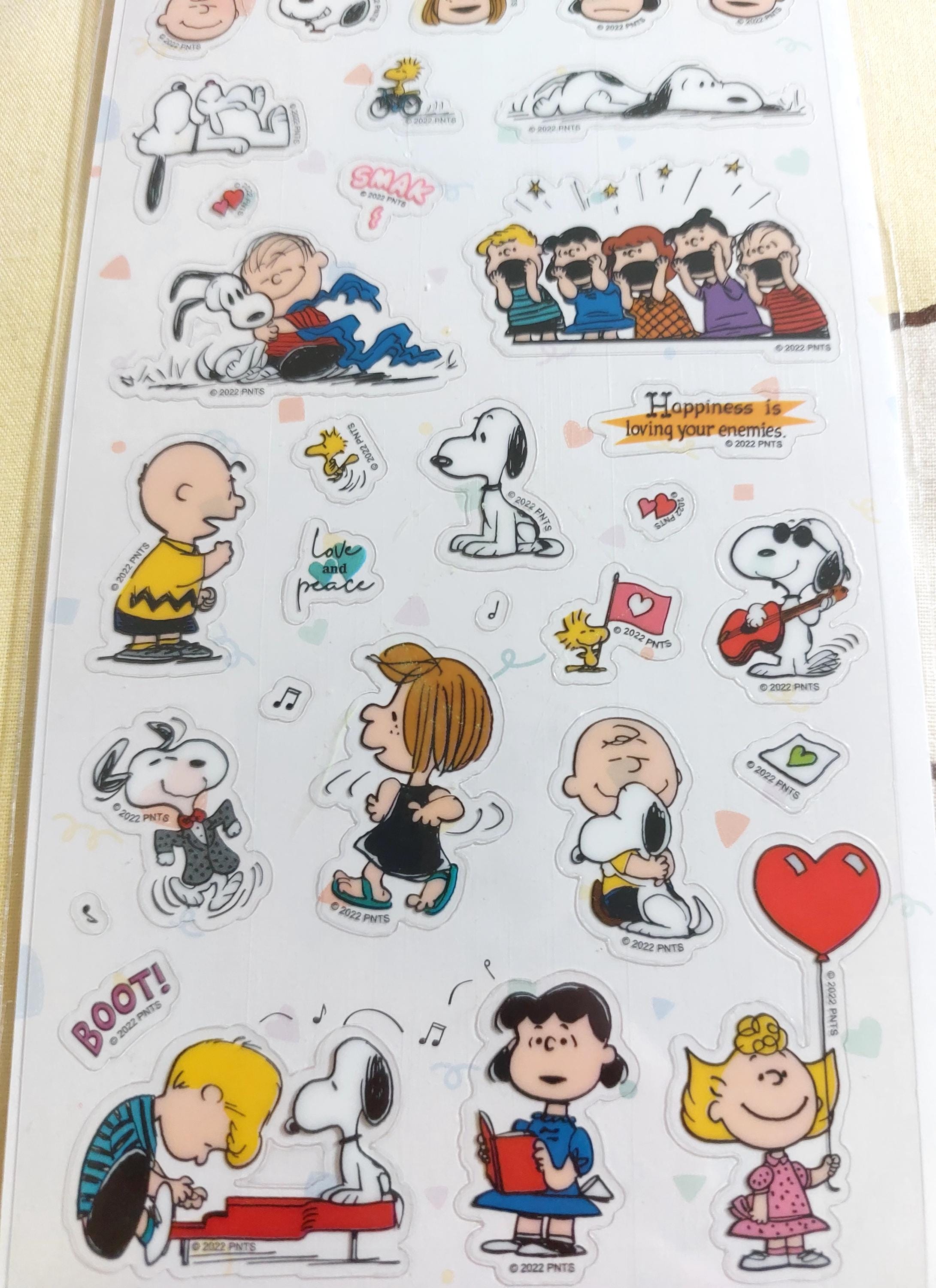 Snoopy & His Friends Decoration Diary Stickers - Etsy