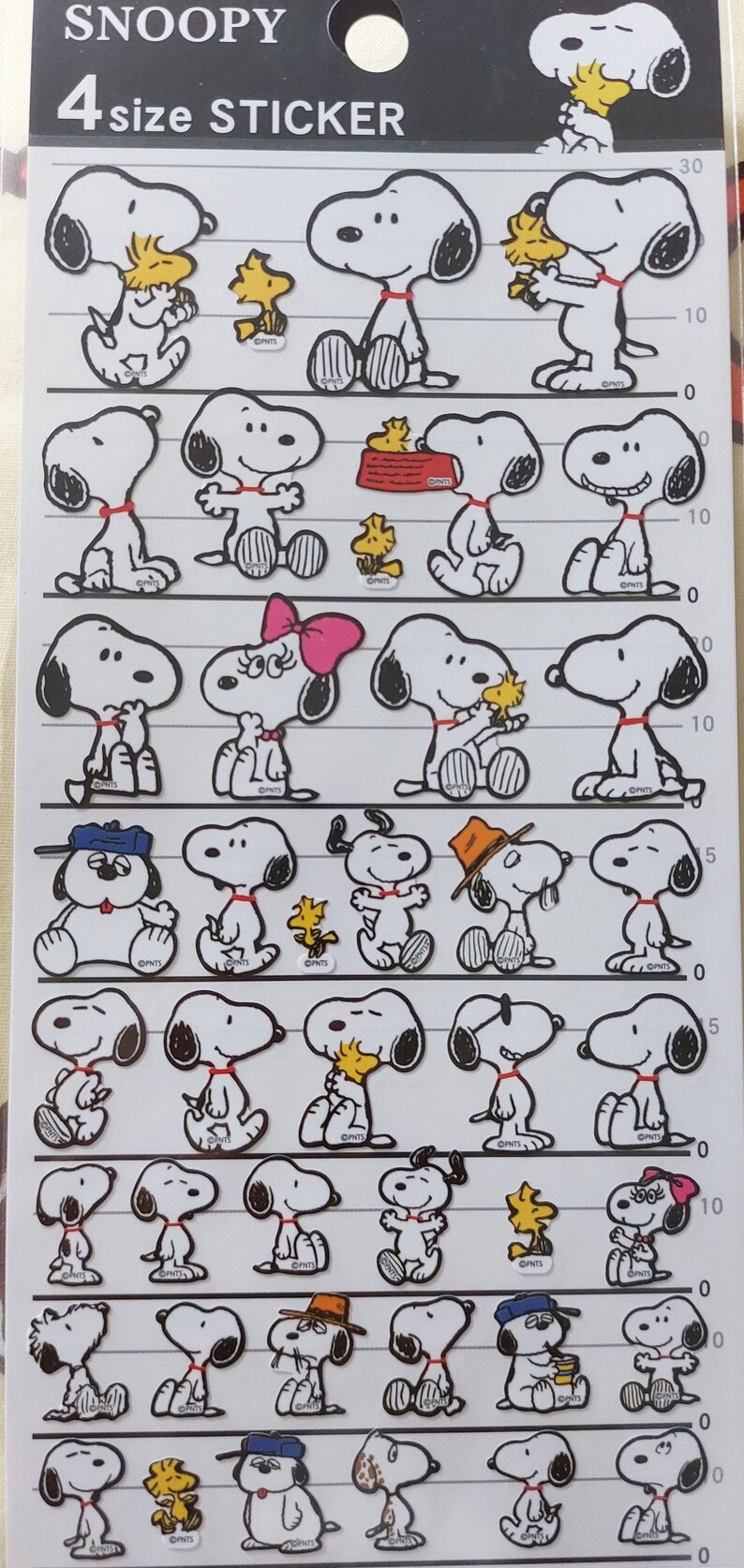 4 Size Snoopy & His Friends Family Decoration Stickers - Etsy