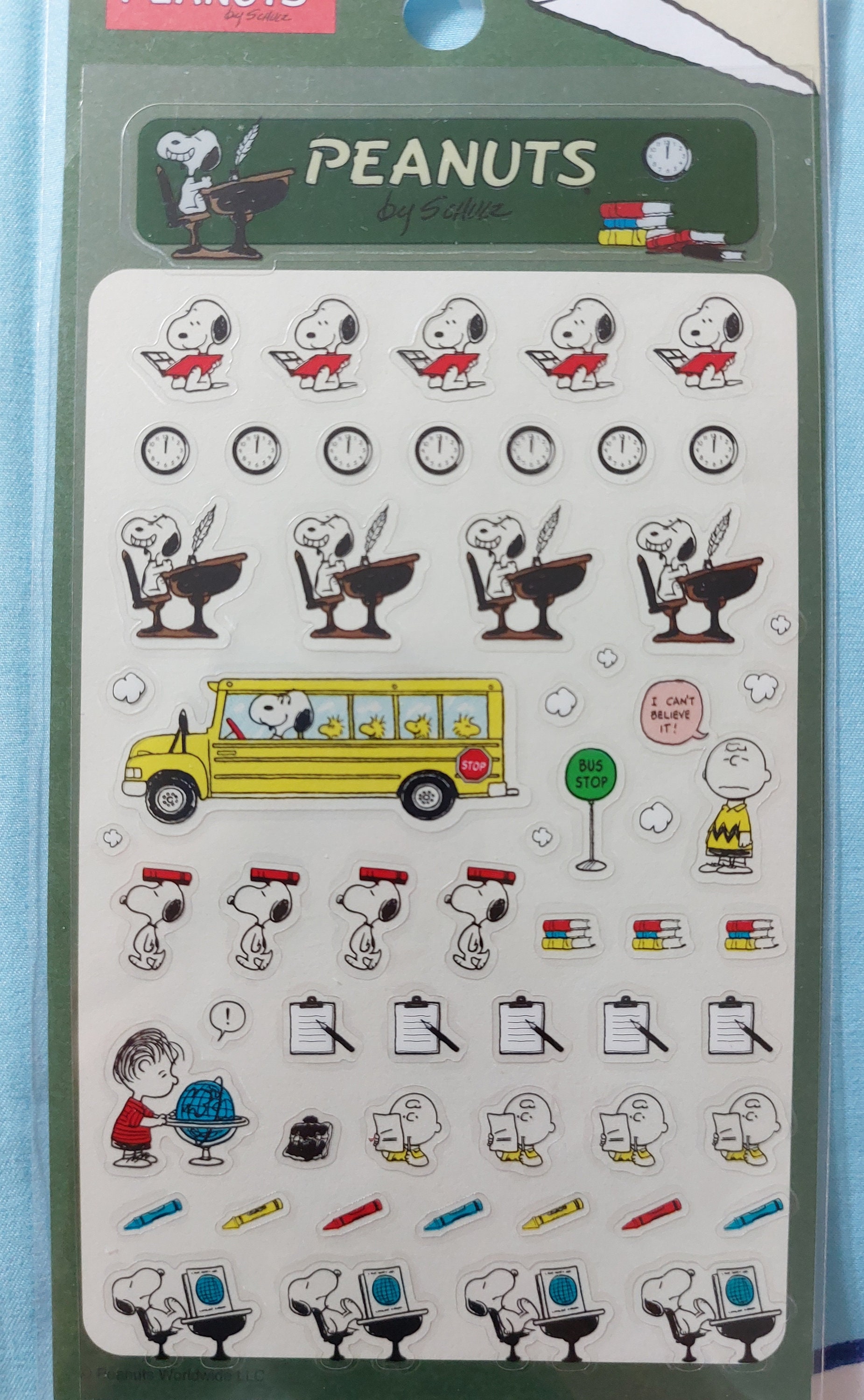 Letter School Pattern Snoopy & His Friends Decoration Stickers - Etsy