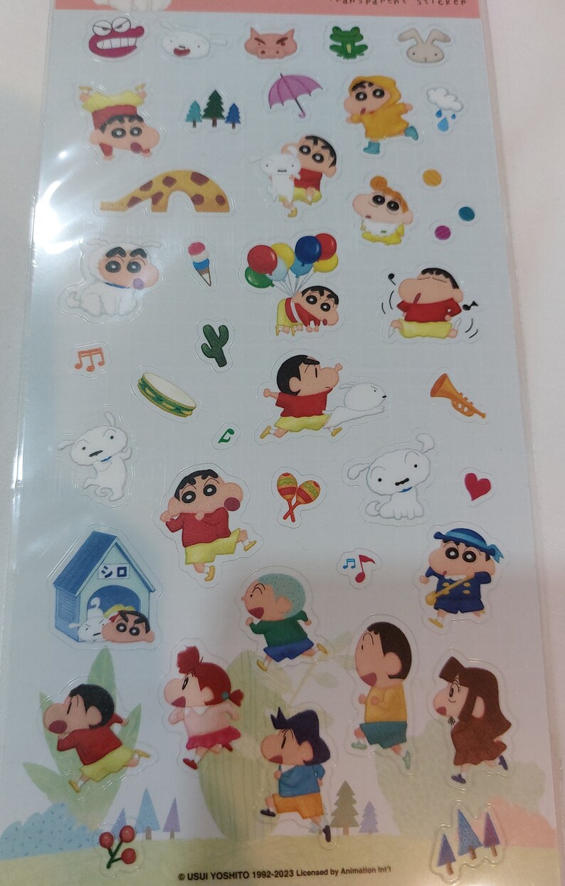 Crayon Shinchan & His Friends DECORATION Diary Stickers - Etsy