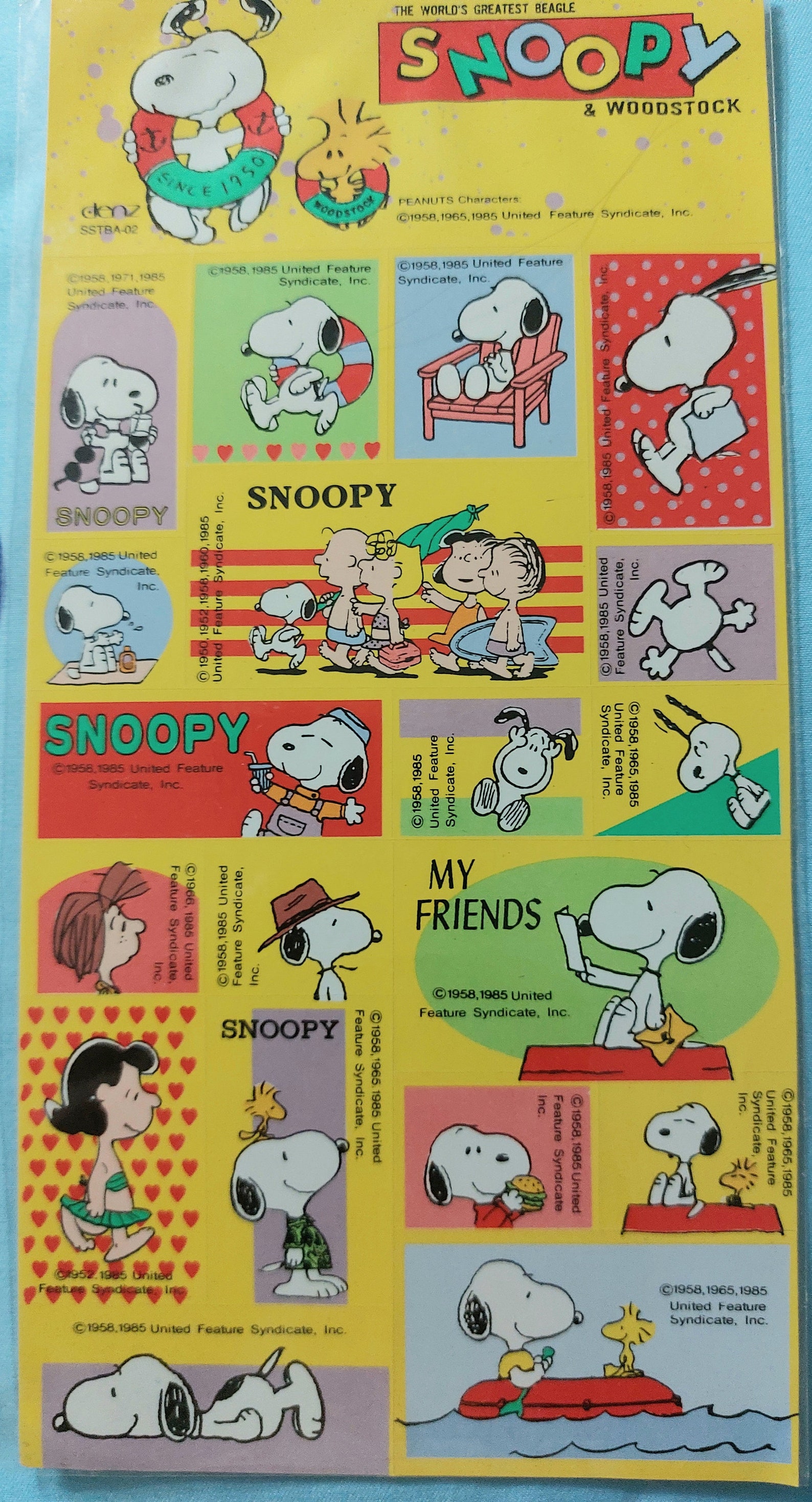 Vintage Snoopy & His Friends Decoration Stickers - Etsy