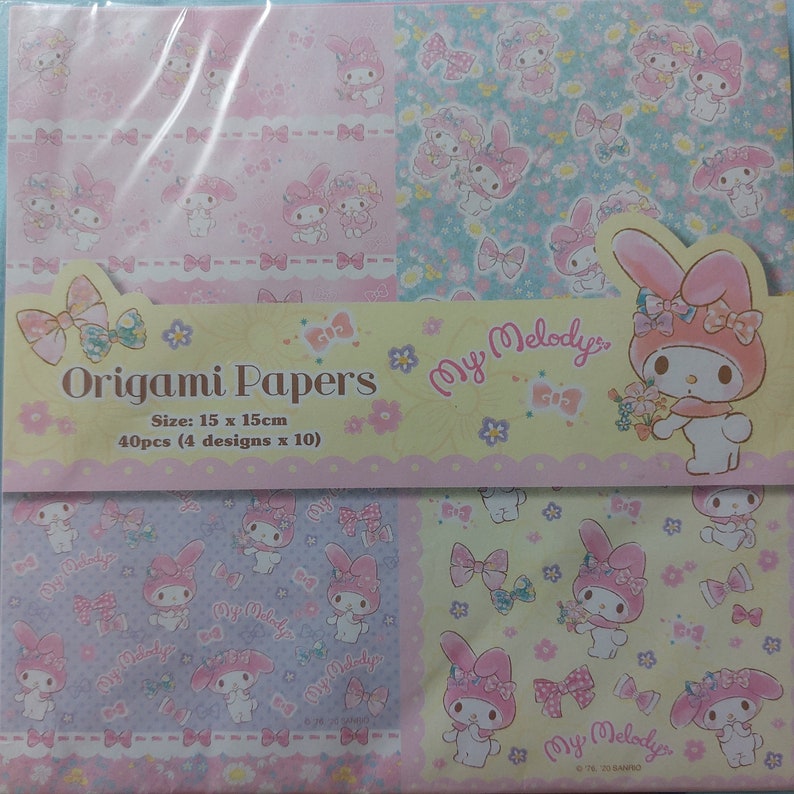 40 Sheets Little Twin Stars Kuromi Melody Hello Kitty 150 X 150mm ...