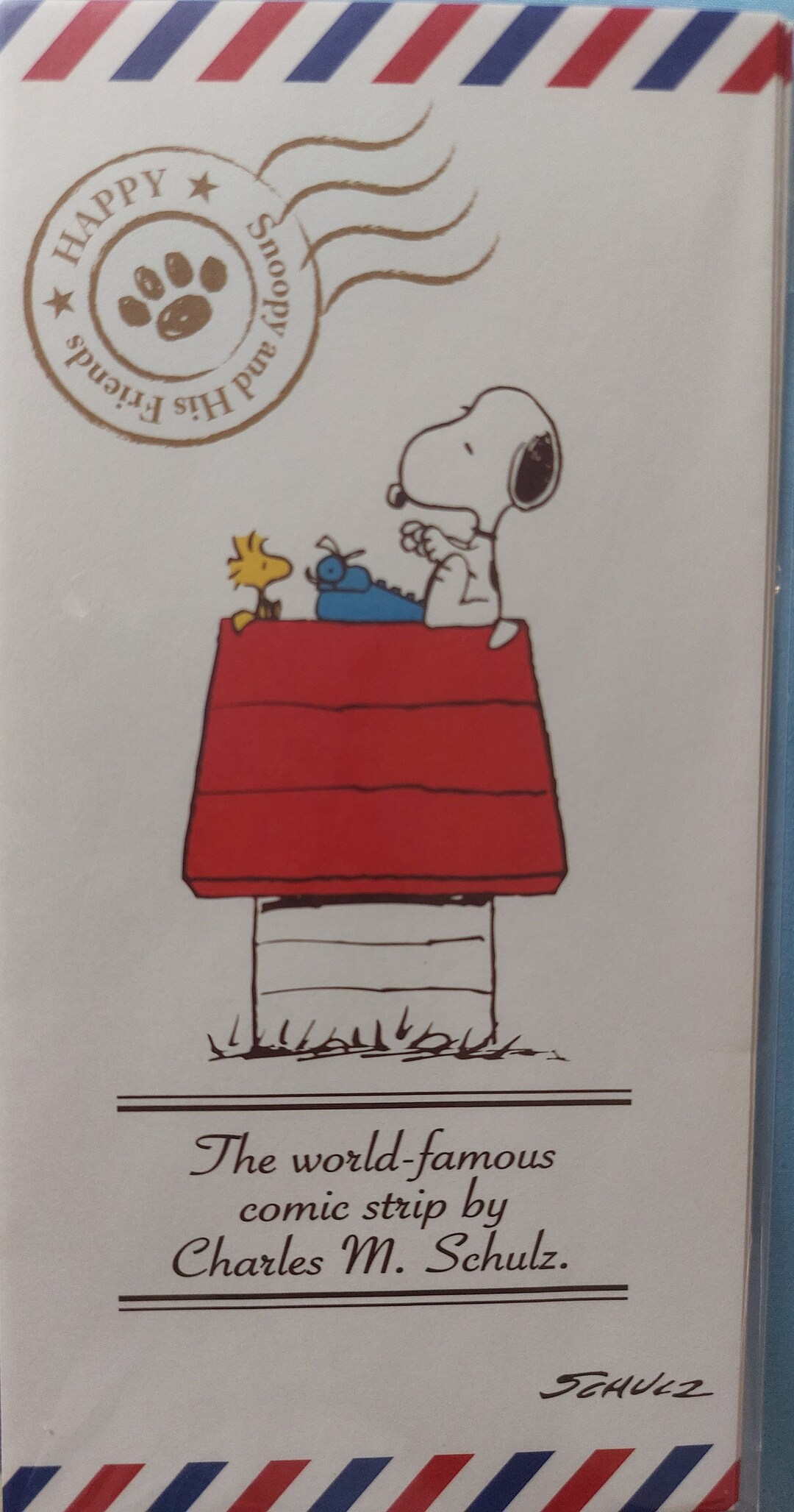 Snoopy & Woodstock Typing Writer Pattern Pocker Mini Envelopes - Etsy