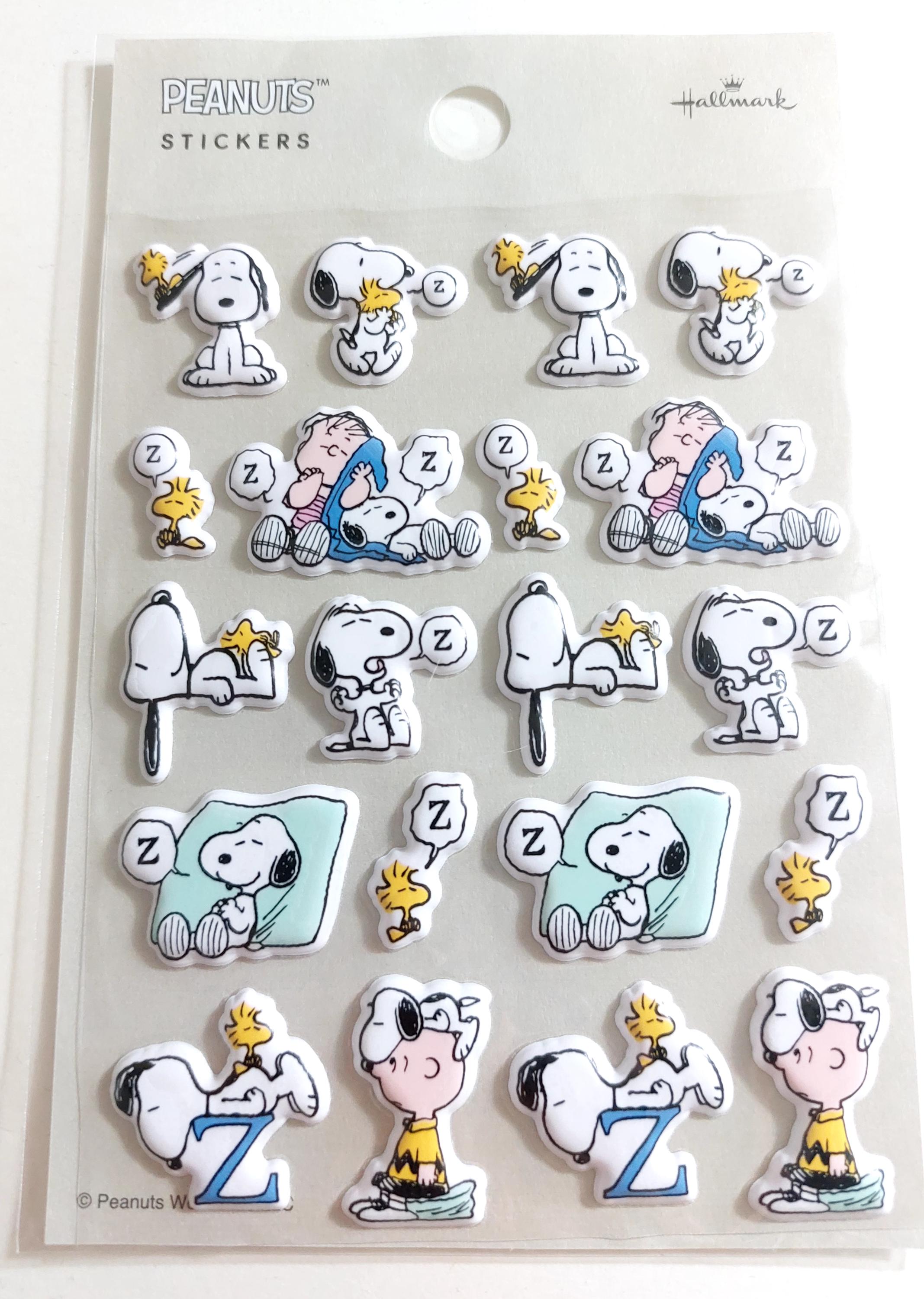 Snoopy & His Friends Marshmallow Sleeping Design Stickers - Etsy