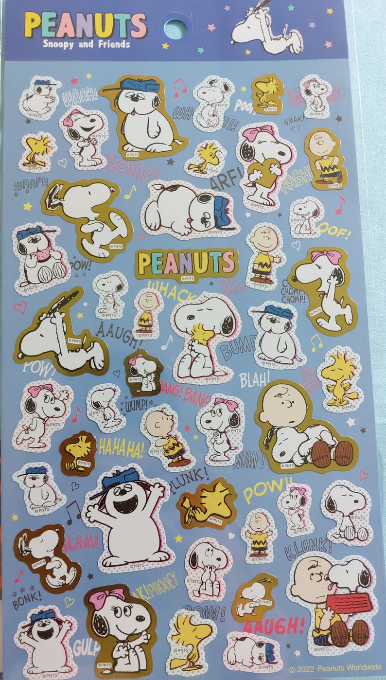 Prep Style Snoopy & Woodstock His Family Decoration Stickers Lucky ...