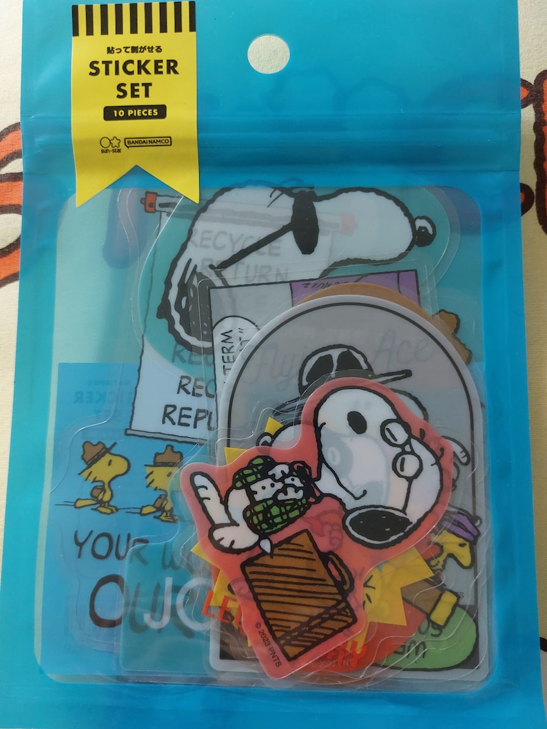 Snoopy & His Friends Woodstock Plastic DIY Luggage Sticker Set - Etsy