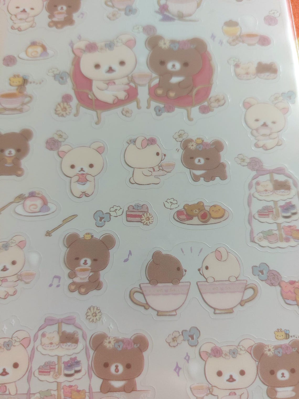 Rilakkuma Sleeping Relaxing Shiny Ocean Pattern Stickers - Etsy