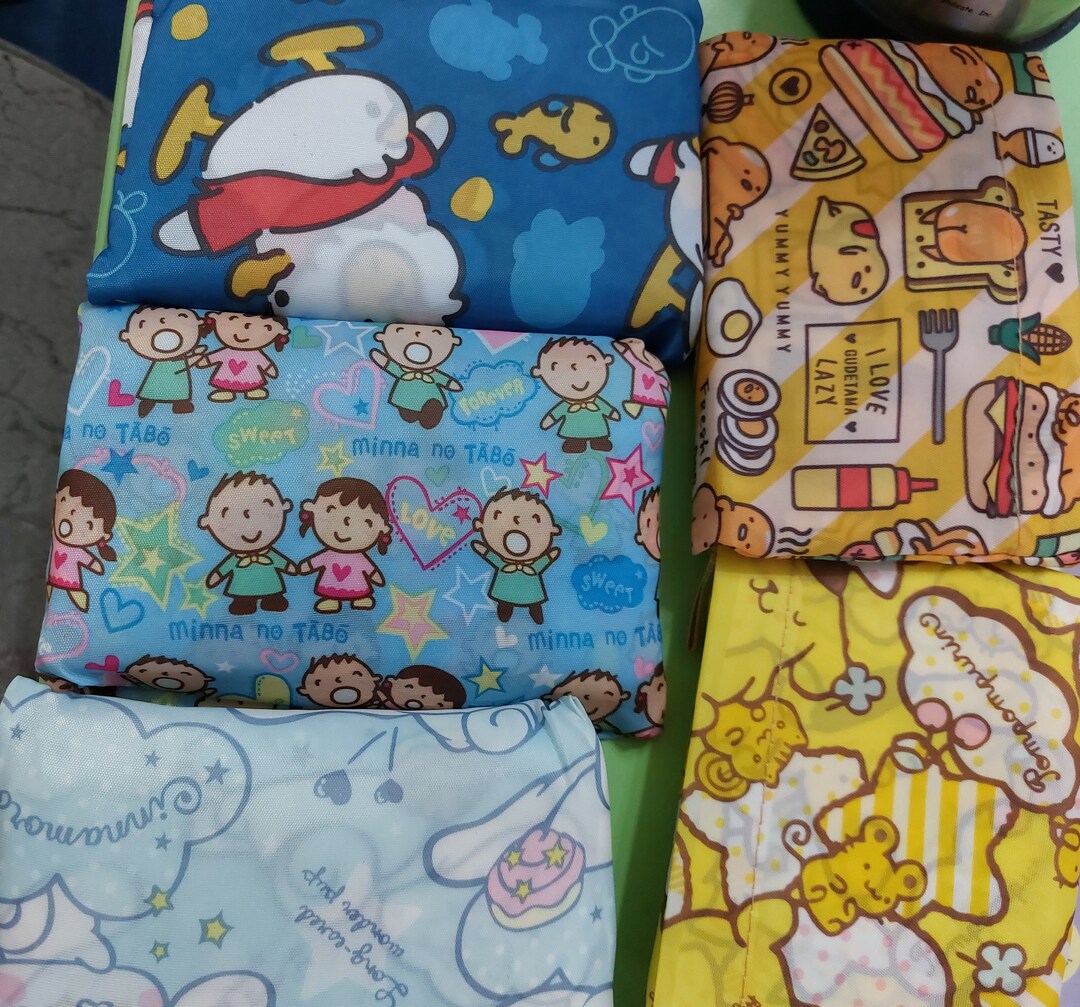 Ahriu Minna No Tabo Cartoon Recycle Bag Tool Bag ~ Cinnamoroll Gudetama ...