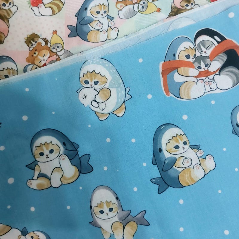 Mofusand Fabric - Etsy