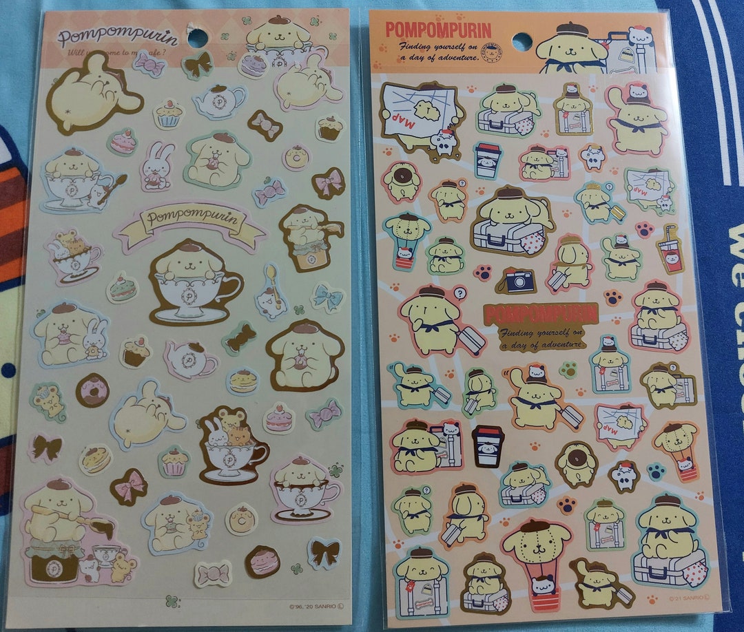 Purin Crafts Gold Stickers Travel Tea Time - Etsy