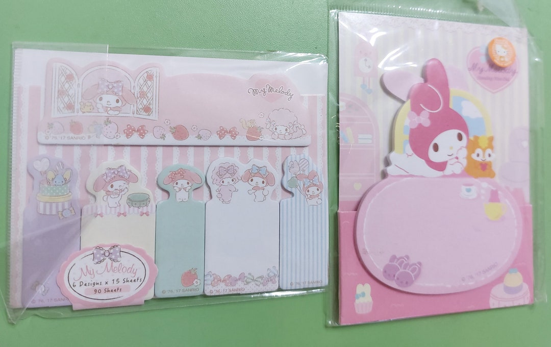 2 Pad Melody Pattern Sticky Message Note Pad - Etsy