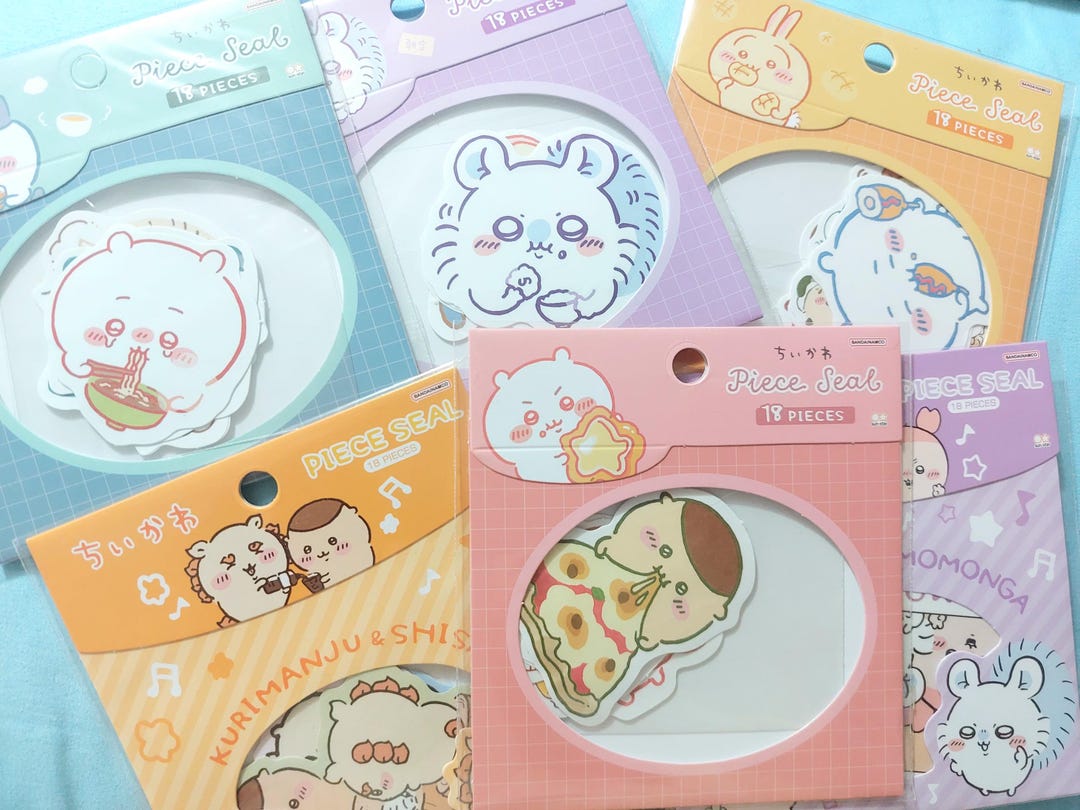 Chiikawa Kawaii Stickers 18 Piece Seal - Etsy