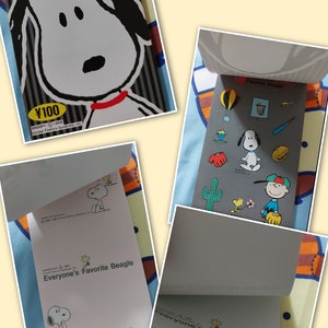 Snoopy & Woodstock Memo Sheets Pad With Stickers - Etsy