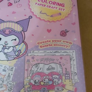 Kuromi DIY Coloring Paper Craft Set - Etsy