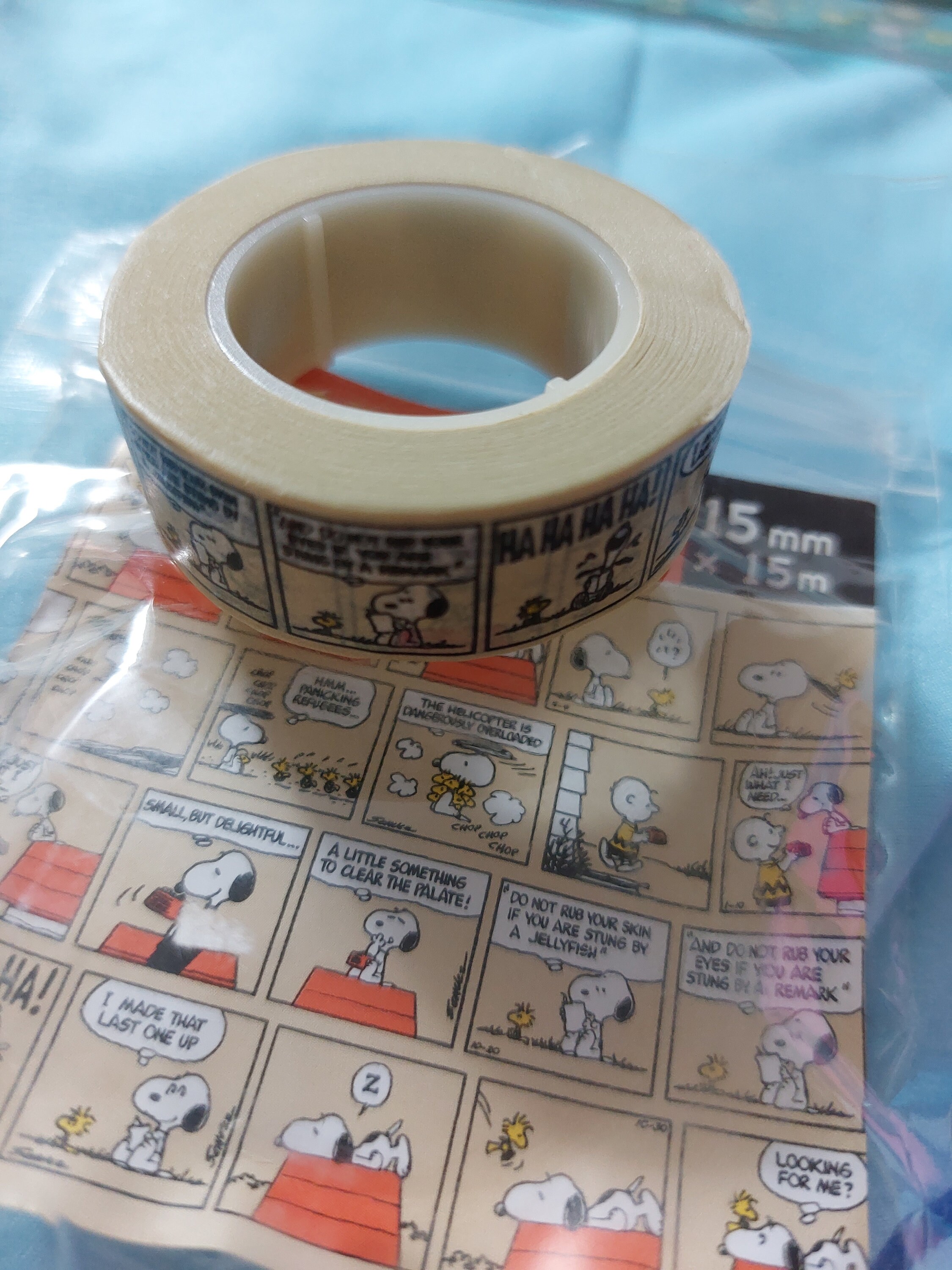 Snoopy & Woodstock Comic Strip Pattern Paper Tape 15mm X 10m - Etsy