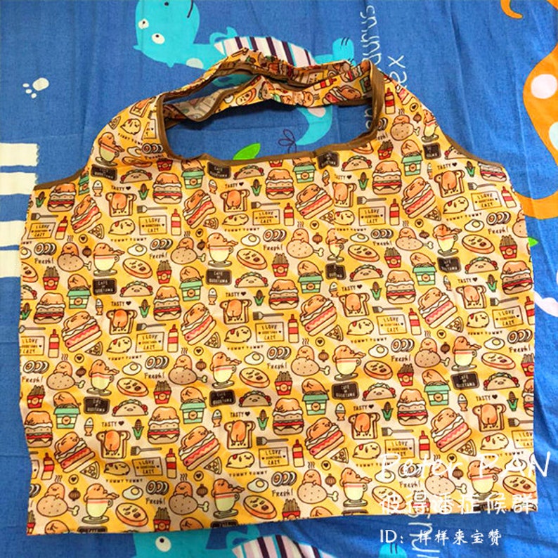 Ahriu Minna No Tabo Cartoon Recycle Bag Tool Bag Cinnamoroll Gudetama ...