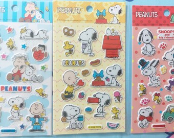 Snoopy & His Friends Astronaut Pattern Deco Stickers - Etsy