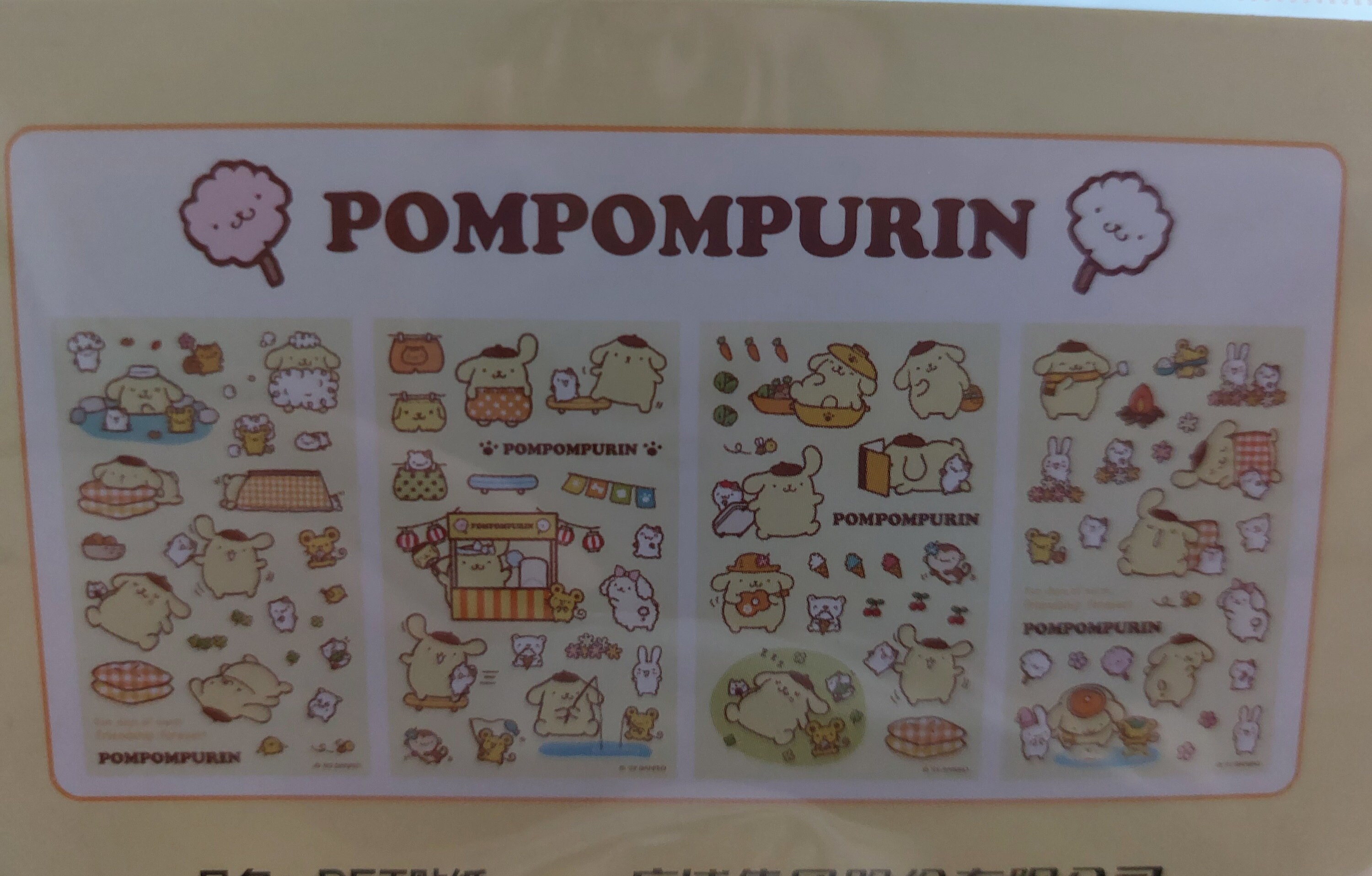 Cartoon Pochacco Cinnamoroll Purin Melody PET Stickers - Etsy