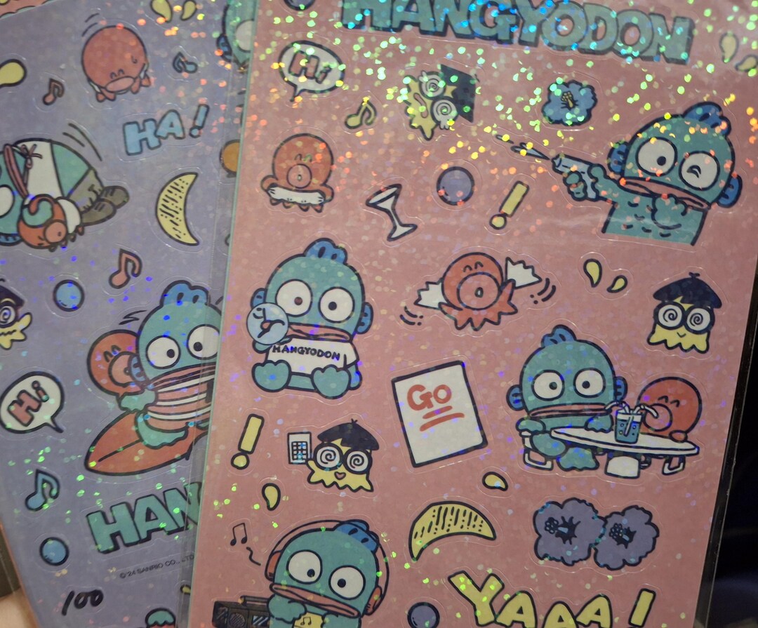 HANGYODON Laser Stickers 1 Pad 2 Pcs - Sport Pattern - Etsy