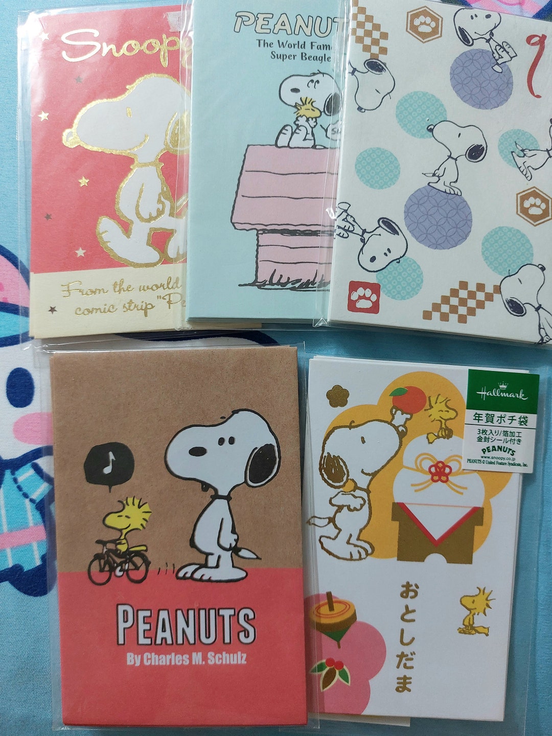 Light Blue Iron Gold - Snoopy & Woodstock Packet Mini Envelopes New ...
