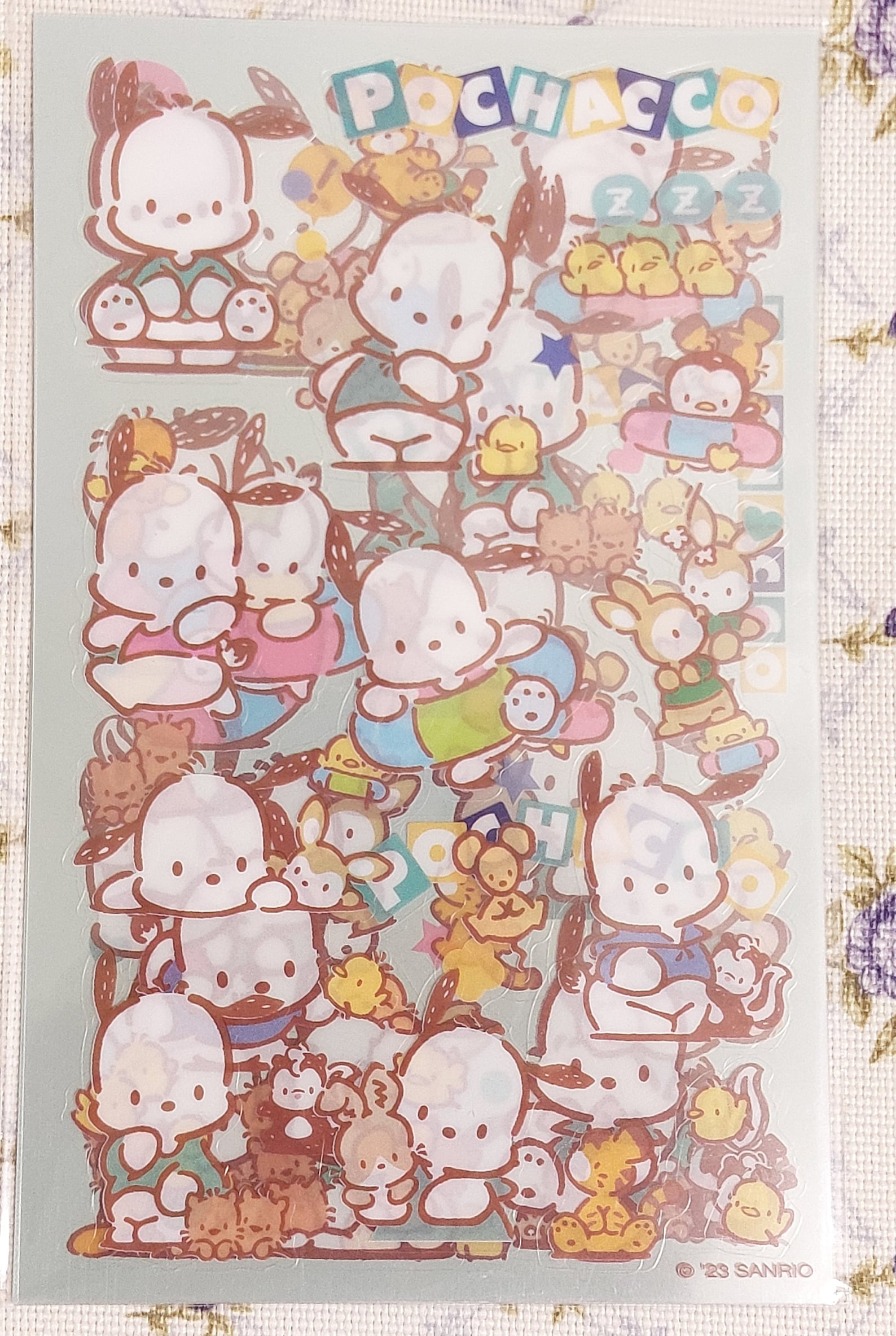 Cartoon Pochacco Cinnamoroll Purin Melody PET Stickers - Etsy