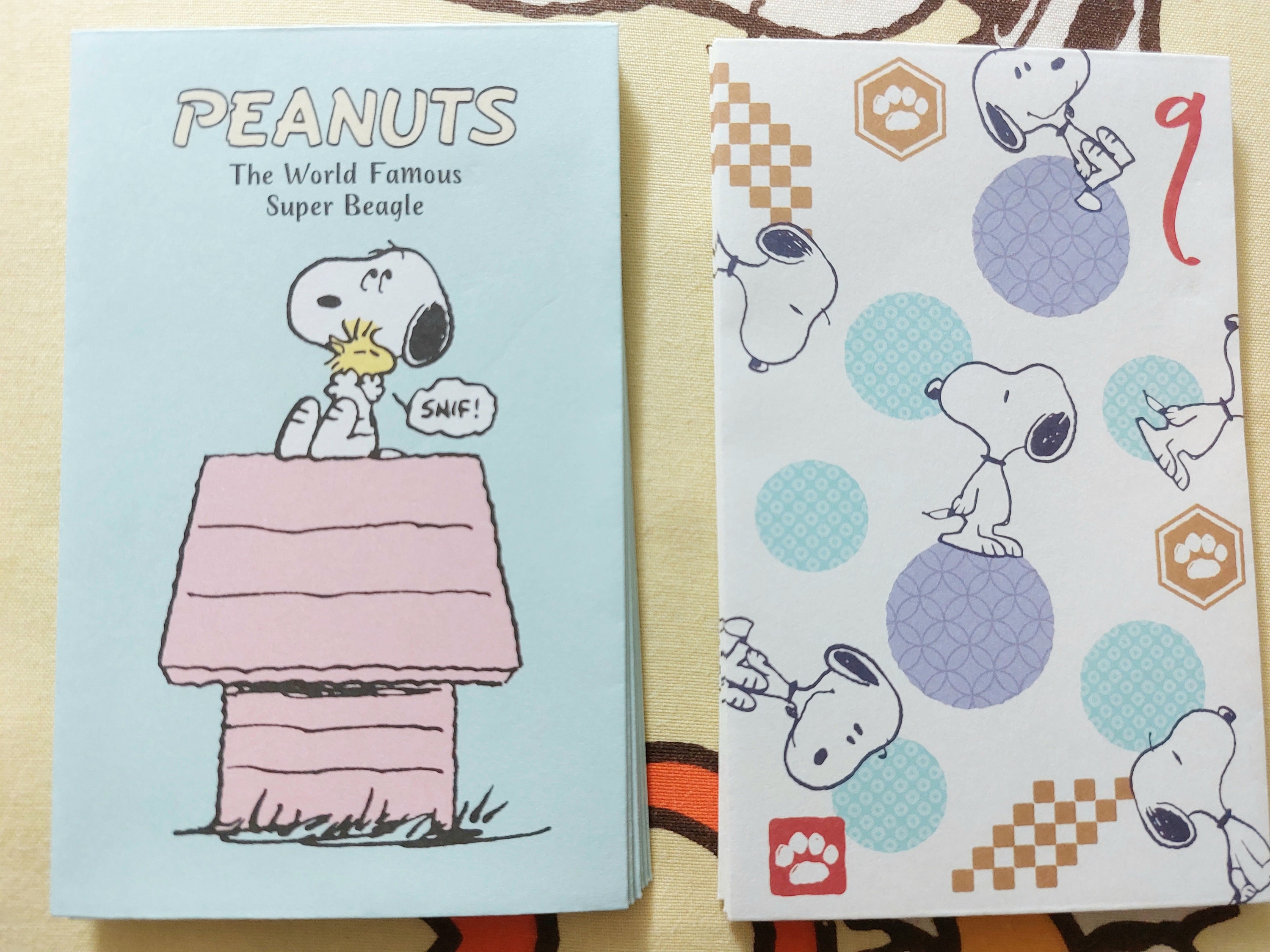 Light Blue Iron Gold - Snoopy & Woodstock Packet Mini Envelopes New ...