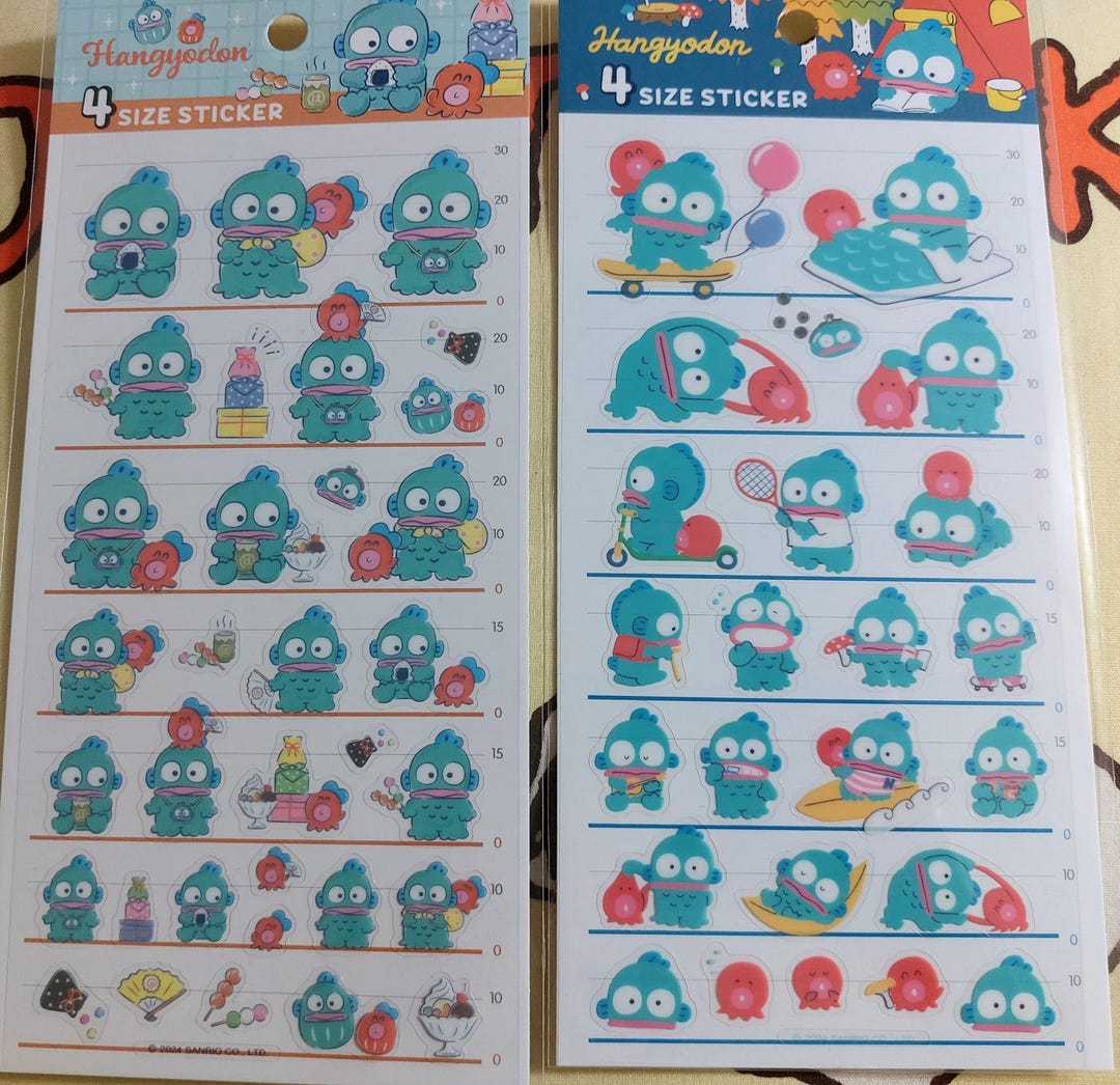 Hangyodon DECORATION Stickers Food Sport Pattern - Etsy