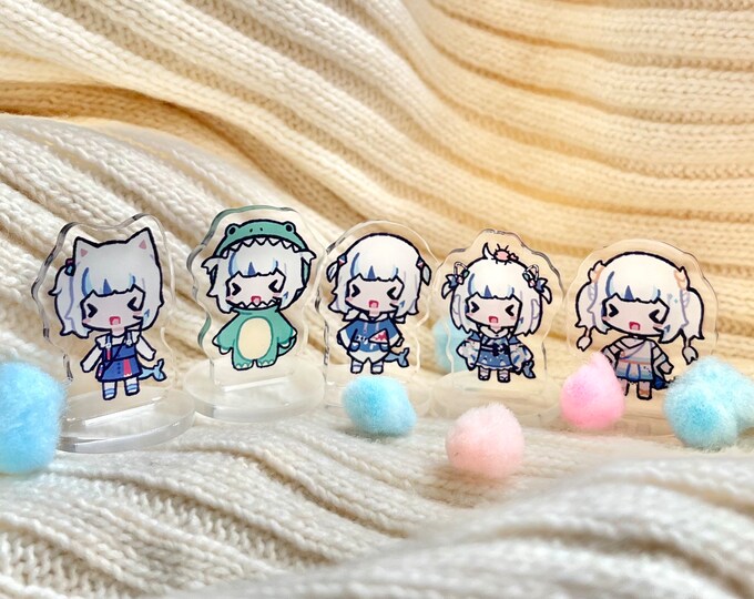 Gawr Gura Mini Acrylic Stands HOLOLIVE EN - Etsy