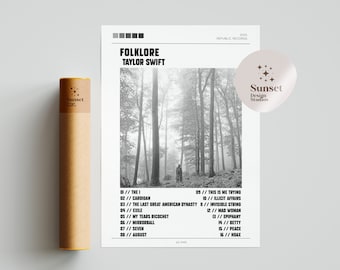 Folklore Album Cover Poster - Etsy