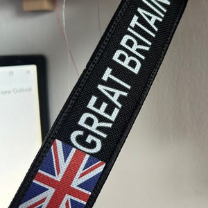 Flag Keyrings International Country Identifier 140x30mm Robust Design ...