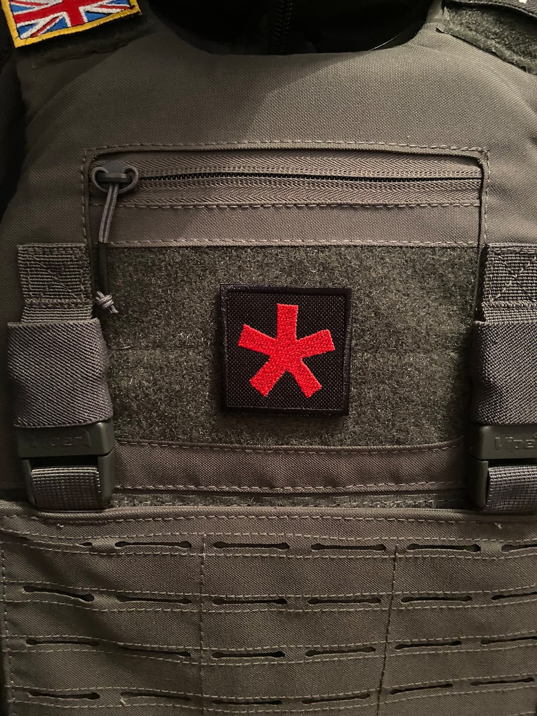 RED ARV STAR Police Morale Patch 50x50mm Hook or Sew on Backing - Etsy