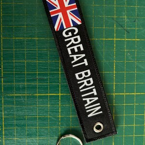 Flag Keyrings International Country Identifier 140x30mm Robust Design ...
